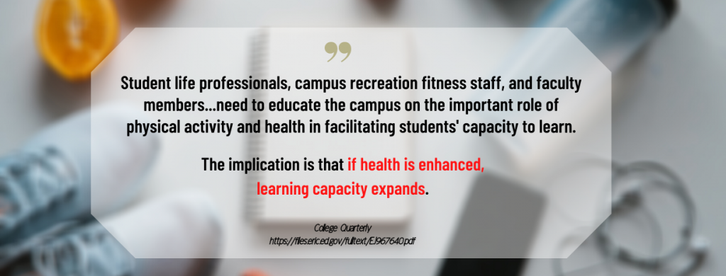 Maintaining Optimum Physical Health in College - College Cliffs