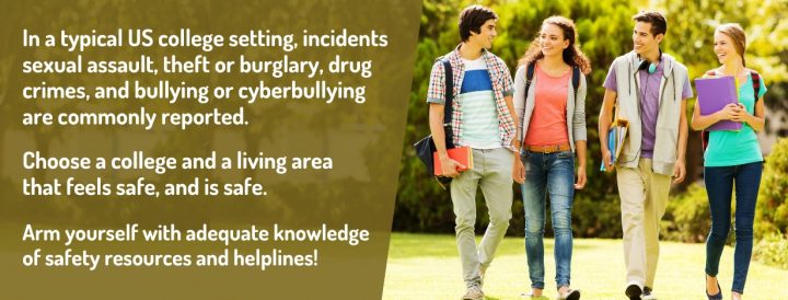 Ways to Stay Safe On and Off Campus - Don't Be a Victim! - College Cliffs