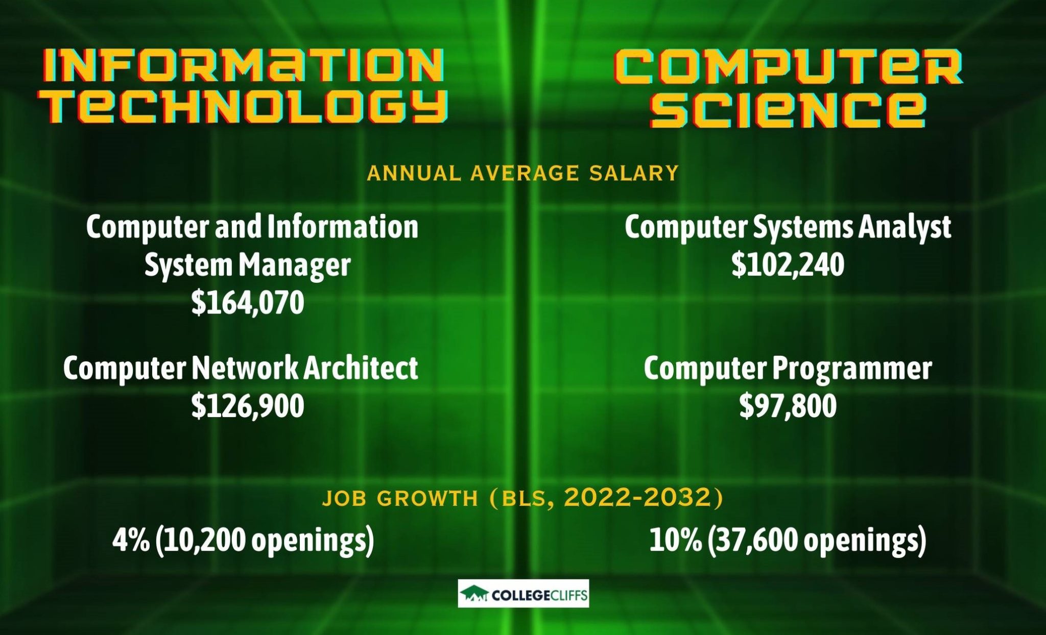 Information Technology vs Computer Science: Career ROI - College Cliffs